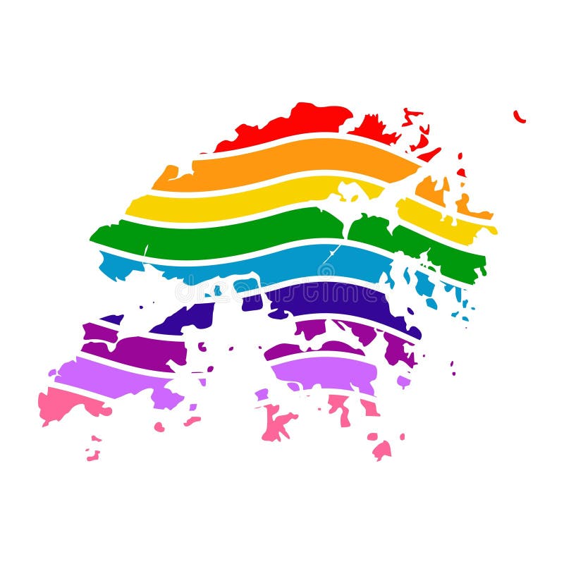 Kong Swoosh Silhouette Rainbow Map Template Stock Illustrations – 1 ...