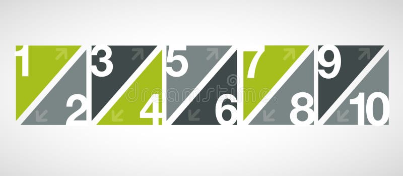 Template for Advertising Brochure with Numbers Stock Vector ...