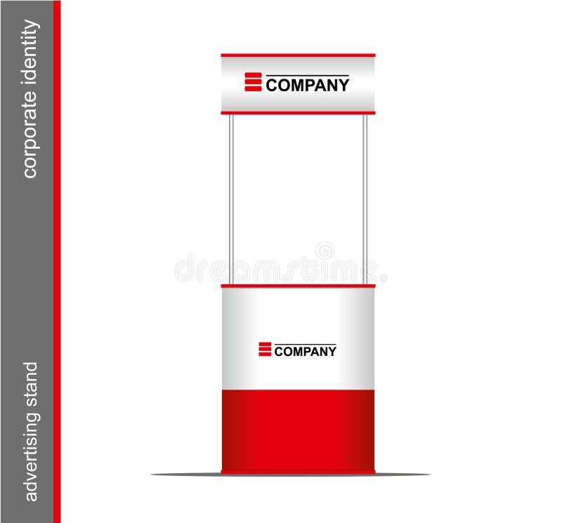 Template for Advertising and Corporate Identity. Advertising Stand ...