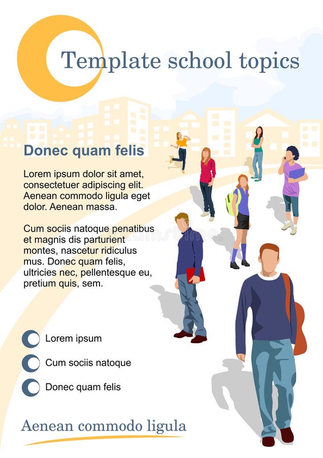 Template School and University Issues Stock Vector - Illustration of ...