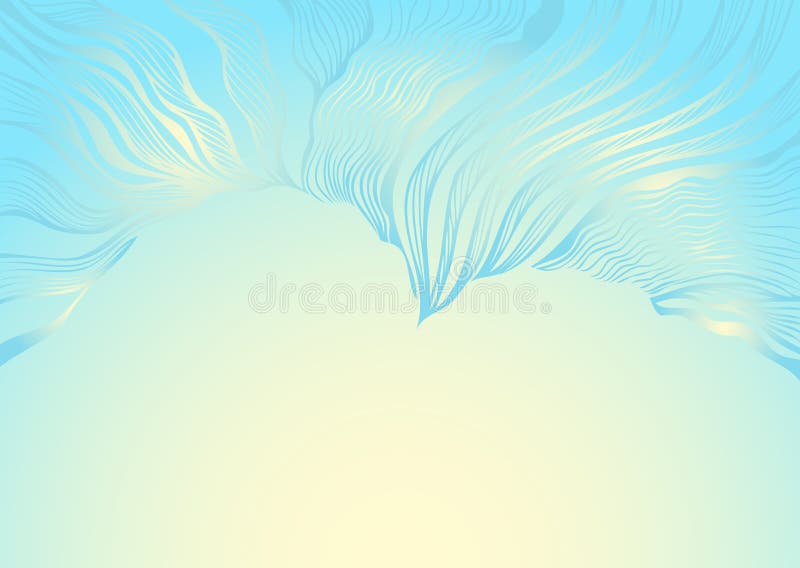 Template Background with Abstract Line Art Pattern in Blue Stock Vector ...