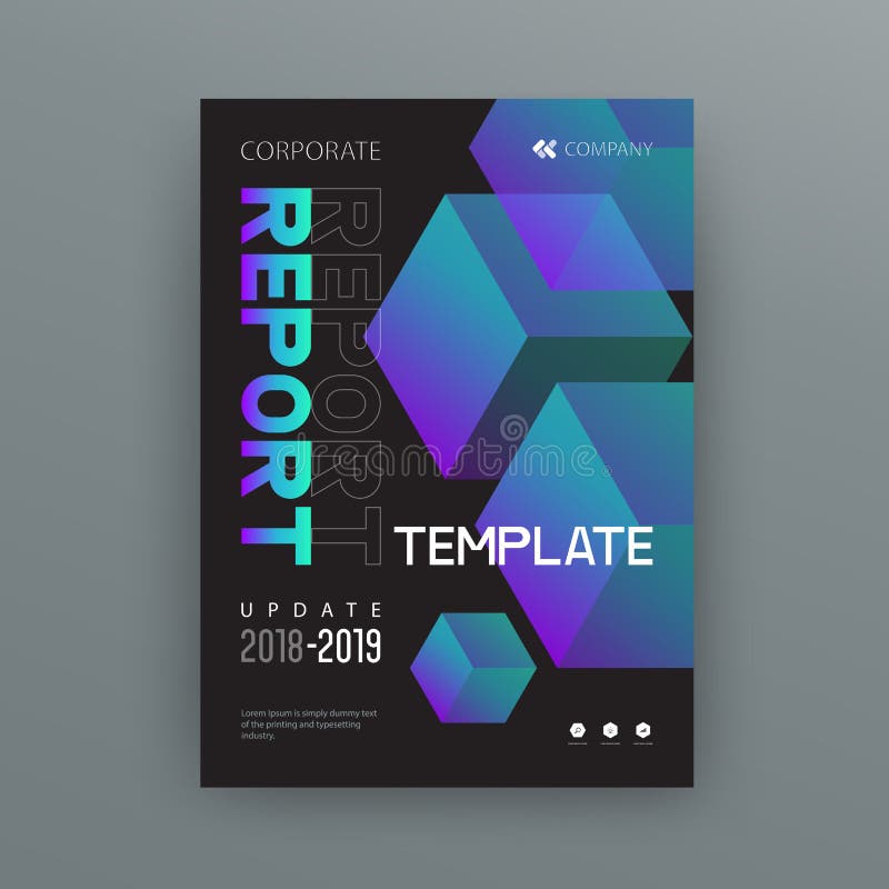 Template Background Design for Poster Book and Magazine Cover Stock ...