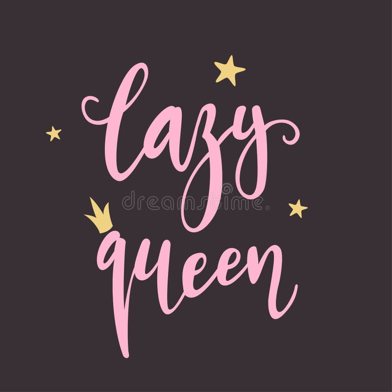 I am Not Lazy Lettering Vector Stock Vector - Illustration of concept ...