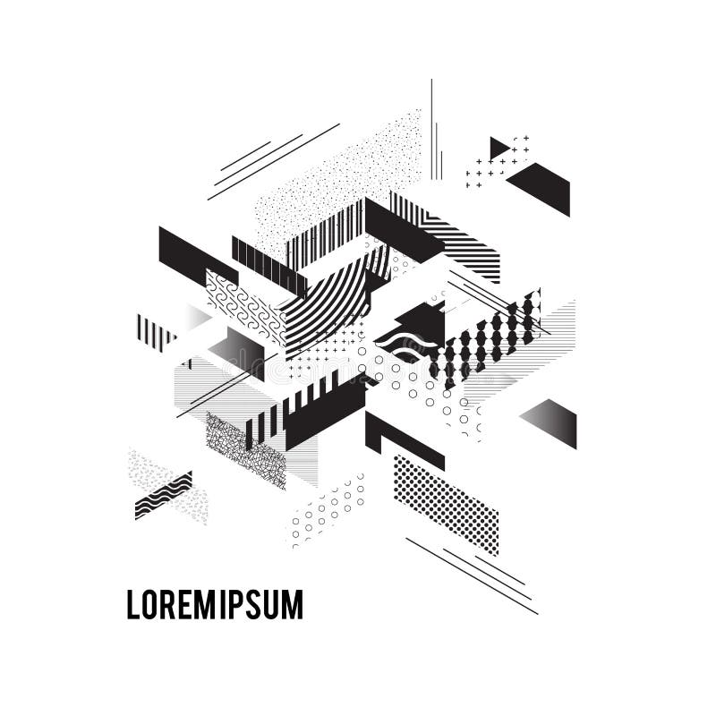 Abstract Modern Template Background. Geometric Element. Diverse Pattern ...