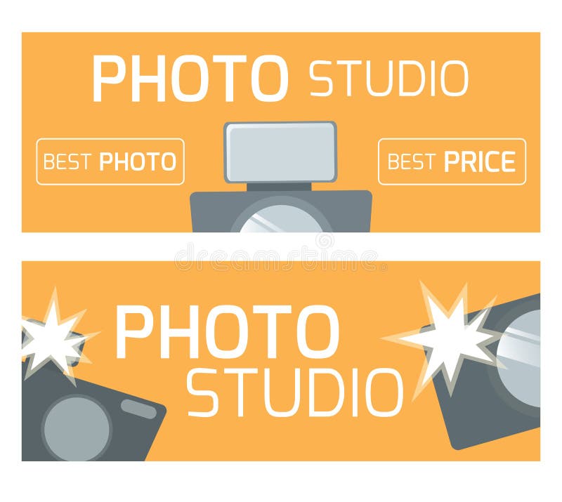 Template Banner, Flyer, Gift Certificate for a Photo Studio Stock ...