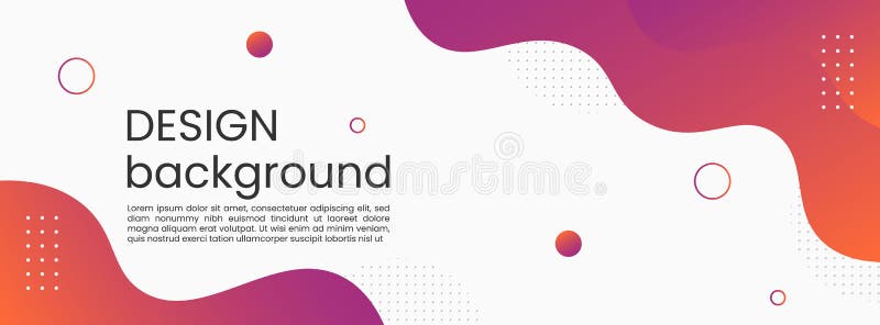 Modern Template Banner with Gradient Color. Abstract Background for Web ...