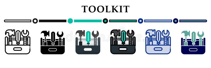 Toolkit Icons Collection. Vector Eps 10 Concept. Stock Vector ...