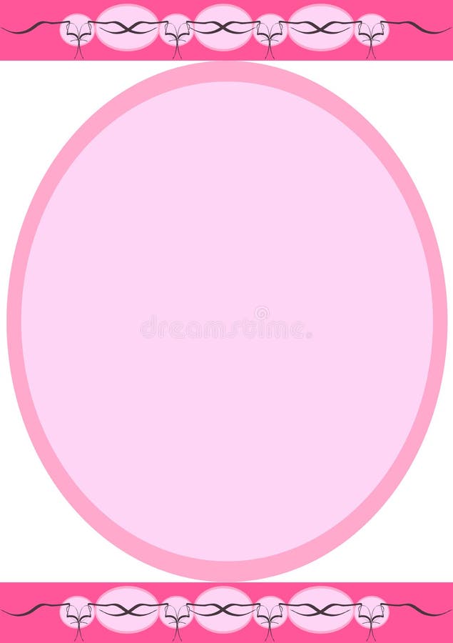 Template. Black Hearts and Ellipses Stock Vector - Illustration of ...