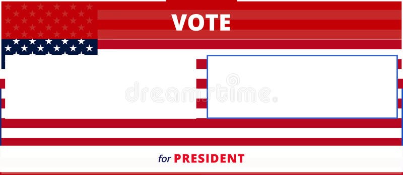 Template Blank Banner Background in Red and Blue As the Democrats and ...