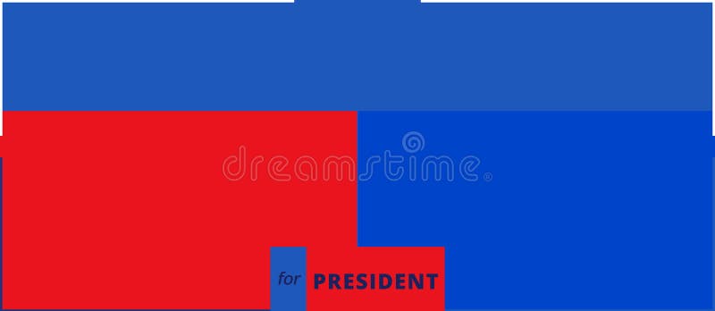 Template Blank Banner Background in Red and Blue As the Democrats and ...