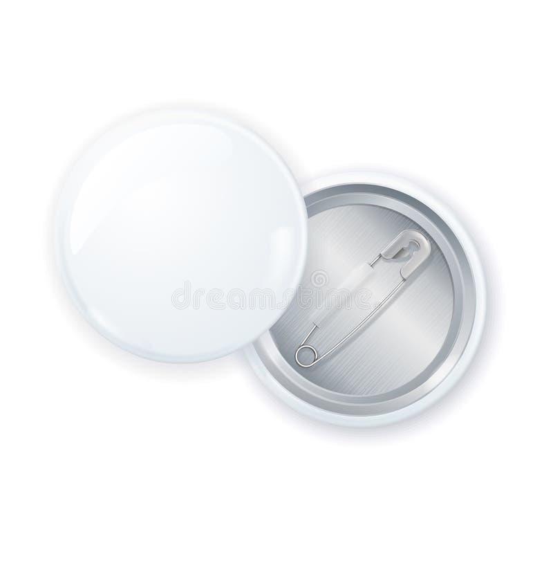 Template Blank Circle Button Badge Pin. Vector Stock Vector ...