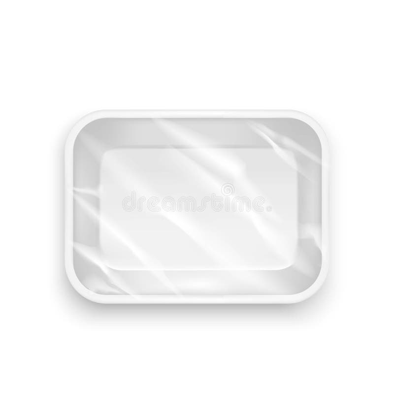 Template Blank White Plastic Food Container. Vector Stock Vector ...