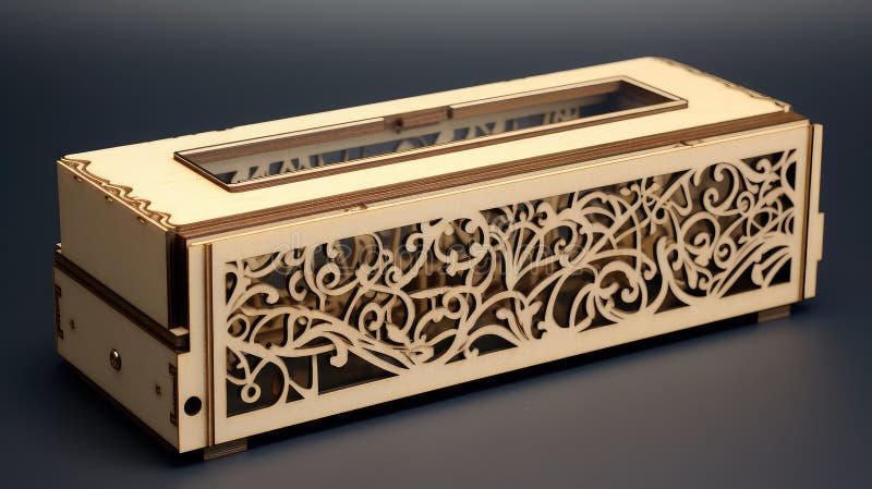 Template box die line stock illustration. Illustration of dimensions ...