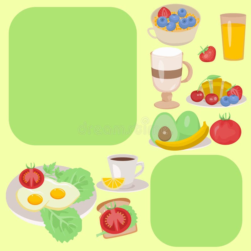 Breakfast Menu Background Design