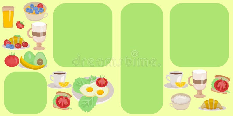 Breakfast Menu Background Design