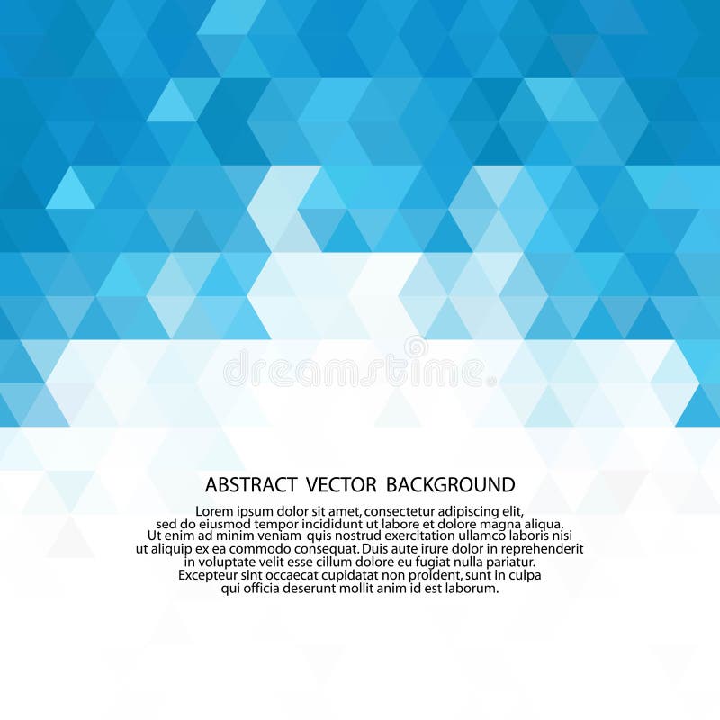 Template Brochure Design Blue and White Triangle. Eps 10 Stock Vector ...