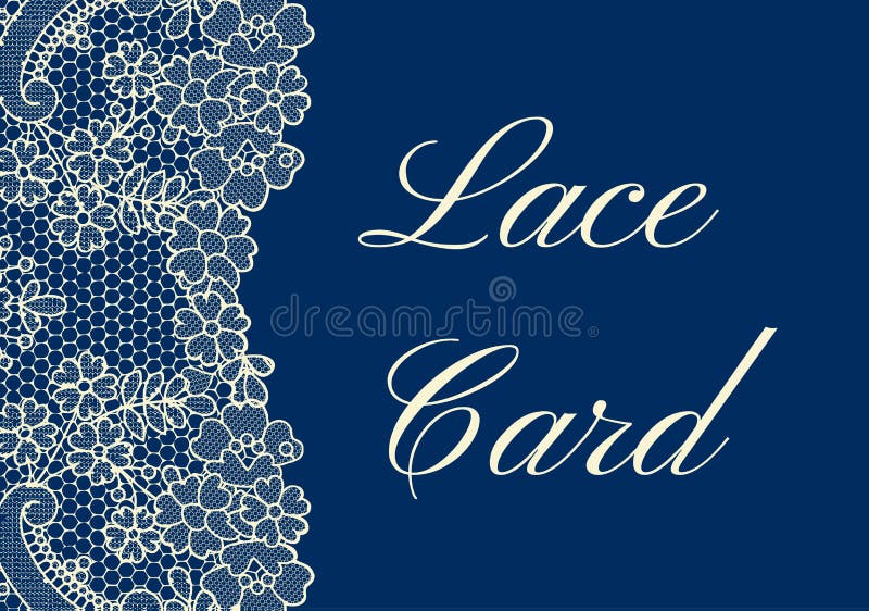 Lace border card stock vector. Illustration of decorative - 101627852