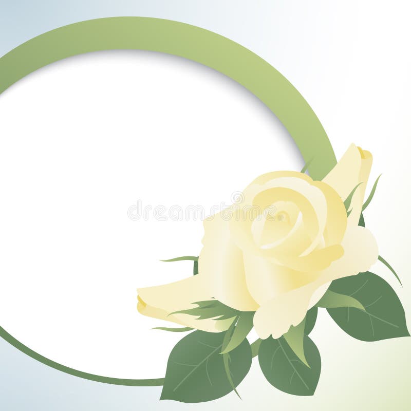 Template Card with Yellow Roses Stock Vector - Illustration of bright ...