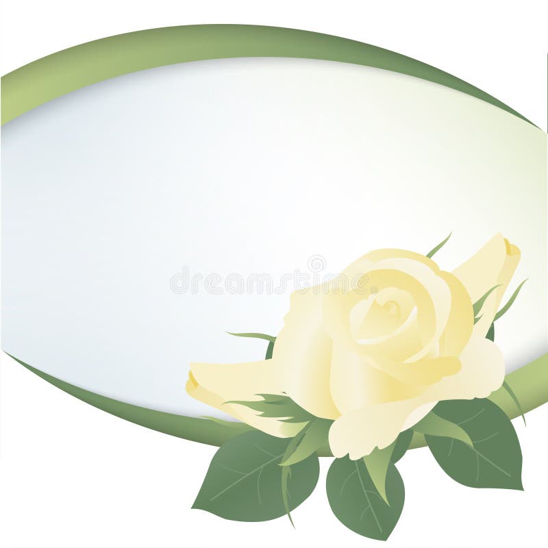Template Card with Yellow Roses Stock Vector - Illustration of ...