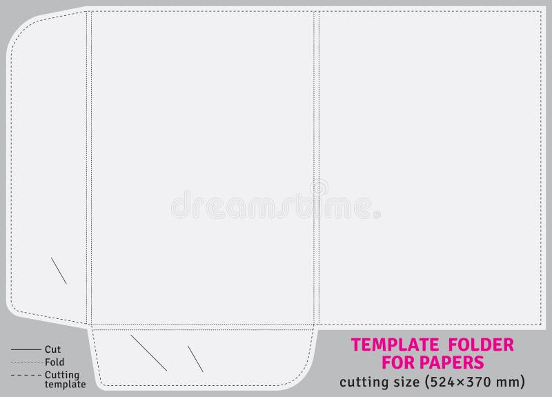 Blank folder template stock vector. Illustration of corporate - 65414777
