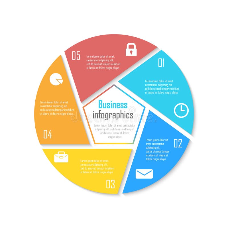 Template for Circle Diagram, Options, Web Design, Graph and Round ...