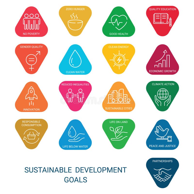 Icons Set Sustainable Development Goals Stock Illustrations – 347 Icons ...