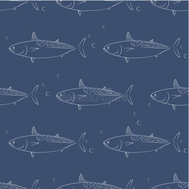 Tuna Fish. Mackerel Tuna stock vector. Illustration of decoration ...