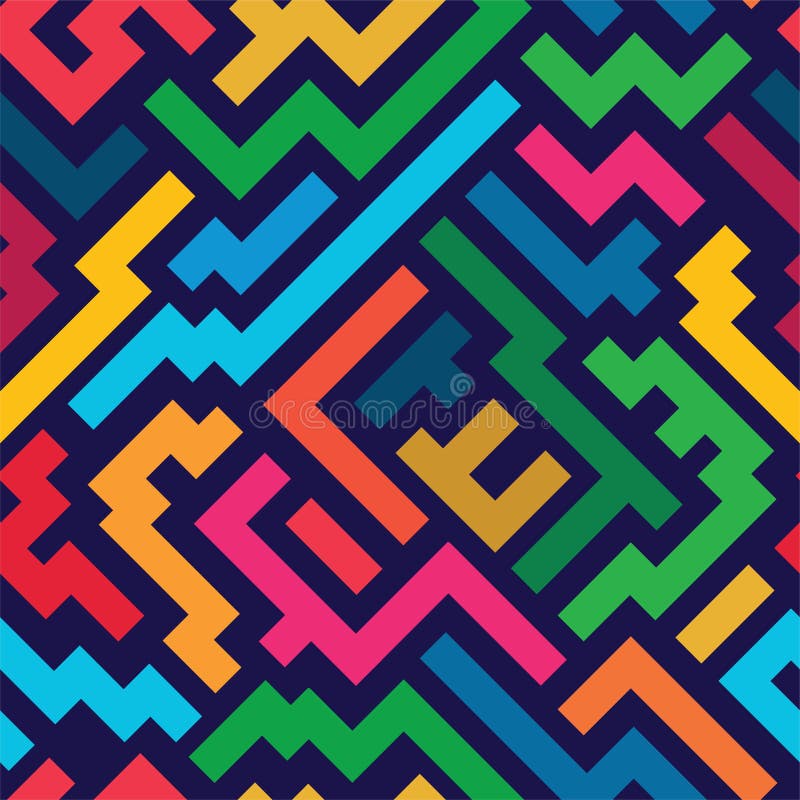 Sustainable. Color Abstract Pattern Stock Vector - Illustration of ...