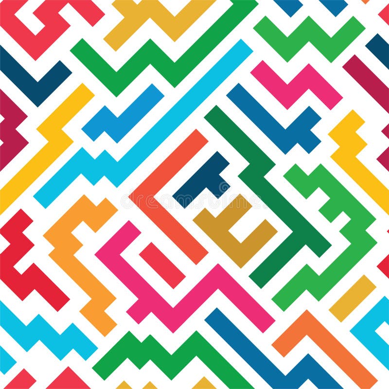 Sustainable. Color Abstract Pattern Stock Vector - Illustration of ...