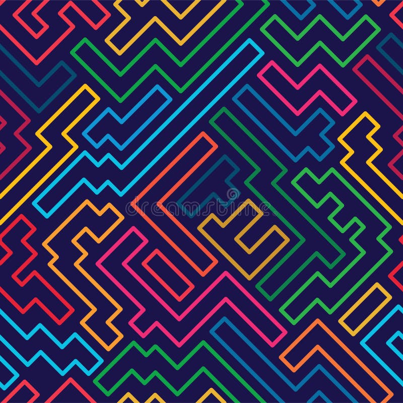 Sustainable. Color Abstract Pattern Stock Vector - Illustration of goal ...