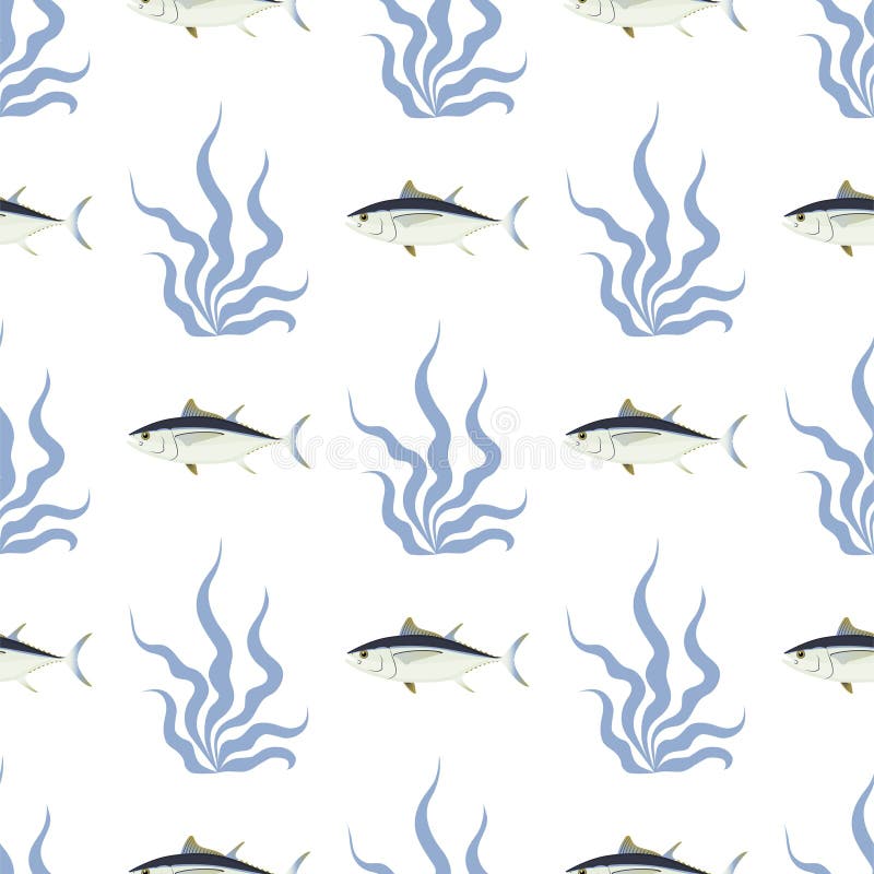 Tuna. Commercial Fish Species Stock Vector - Illustration of food ...