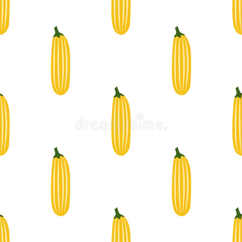 Cartoon Zucchini. Colored Seamless Vector Patterns Stock Vector ...