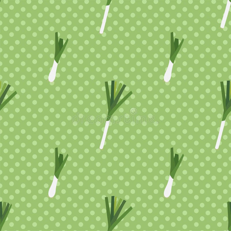 Cartoon Leek. Colored Seamless Vector Patterns Stock Vector ...