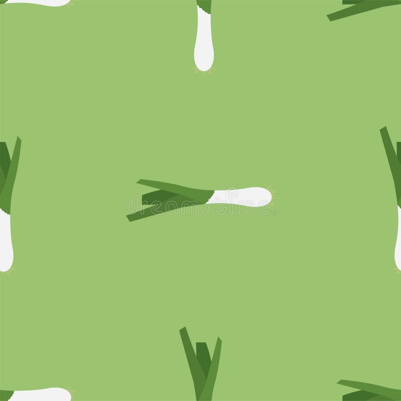Cartoon Leek. Colored Seamless Vector Patterns Stock Vector ...