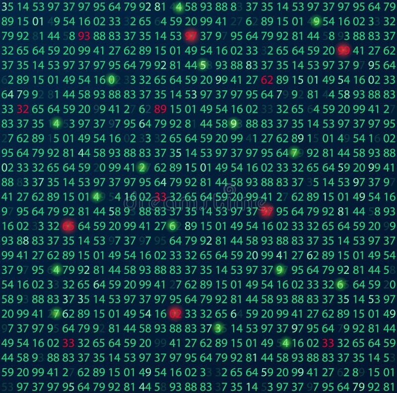 Template Coding And Programming Theme Green Cyan Numbers Rows Vector Tiled Eps Abstract