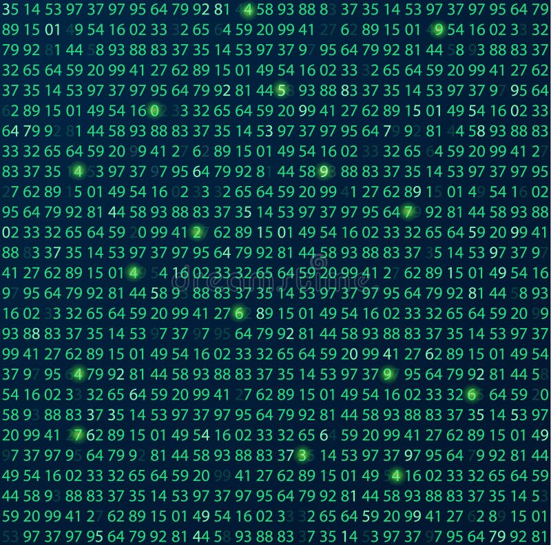 Template Coding and Programming Theme. Green - Cyan Numbers Rows ...