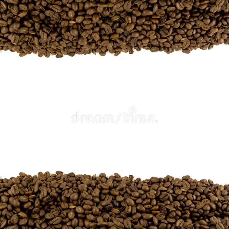 Template with Coffee Header and Footer Stock Image - Image of morning ...