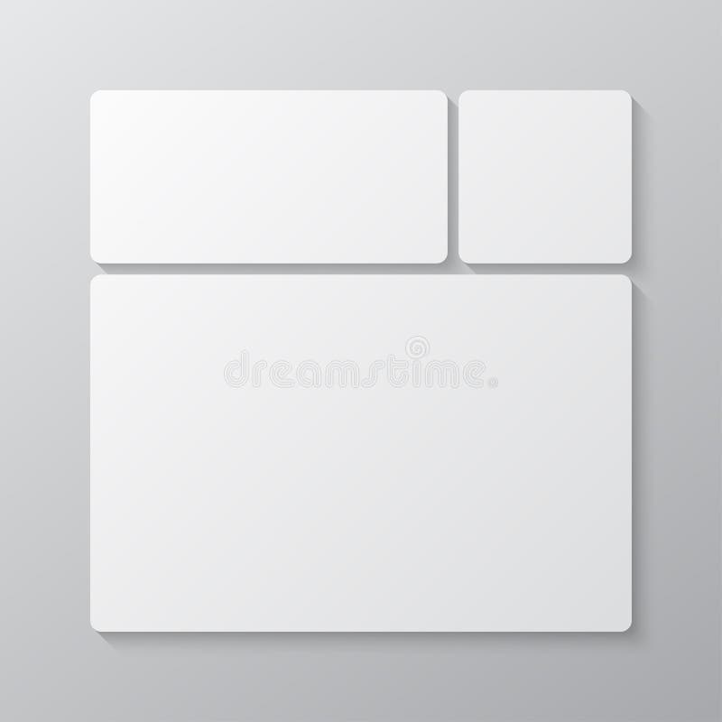 Template Collage of Three Frames, Images, Photos Stock Vector ...