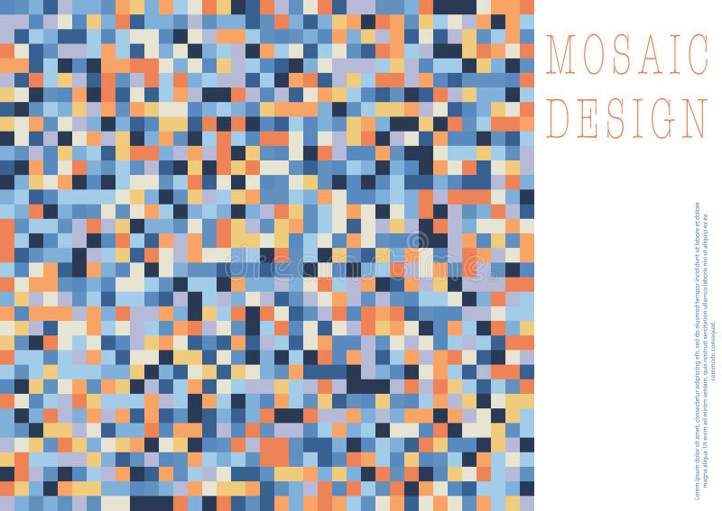 A Template of Colored Pixels for the Background, Cover, Screensaver ...