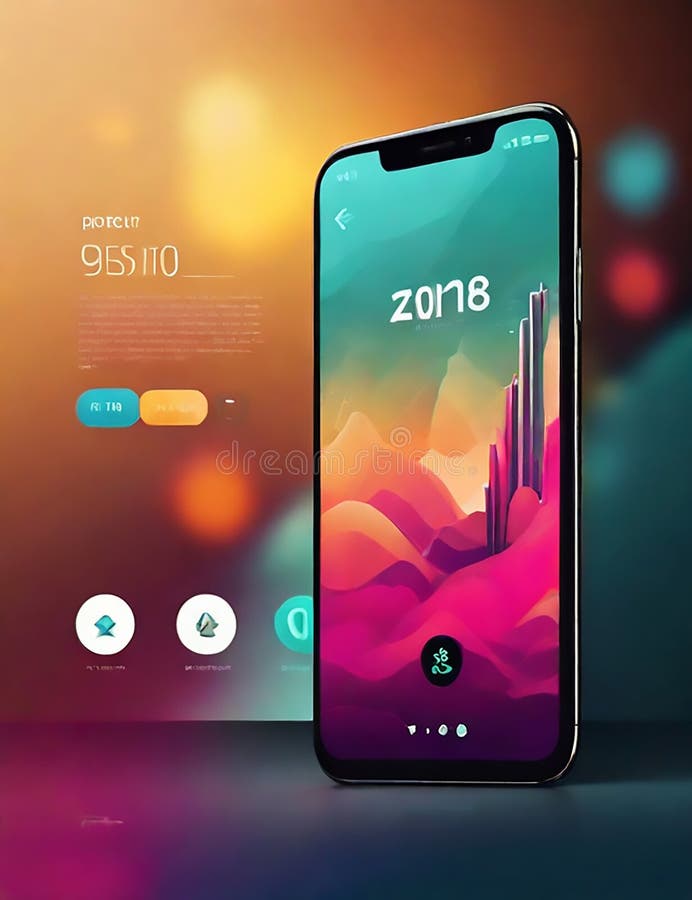 Sleek Mobile Template: Streamlined Design for Seamless Experience Stock ... Sleek Mobile Template: Streamlined Design for Seamless Experience Stock ...