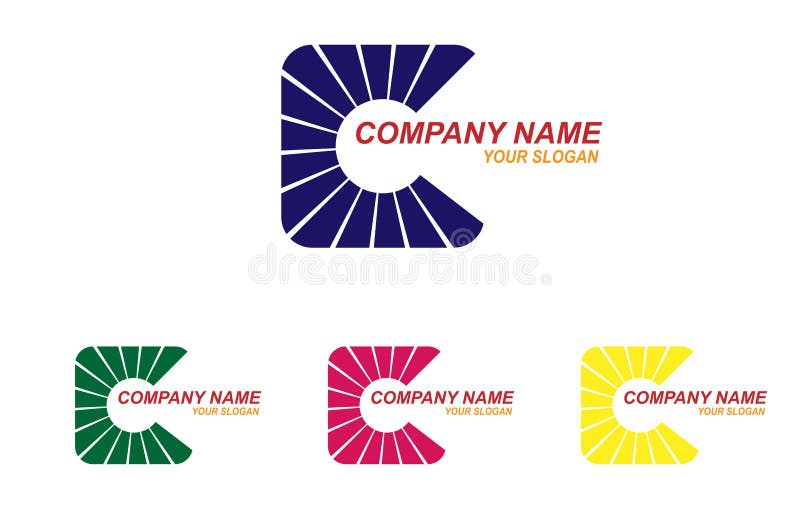 Company Logo. a Circle in a Compound Square. Template for a Brand ...