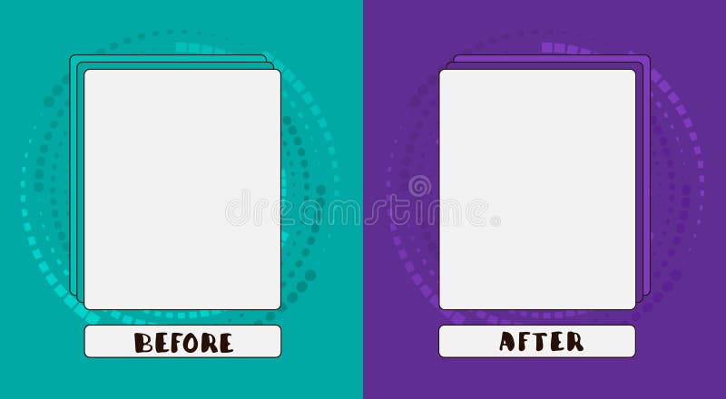 Before and after Template. Comparison Background for Graphic Design ...