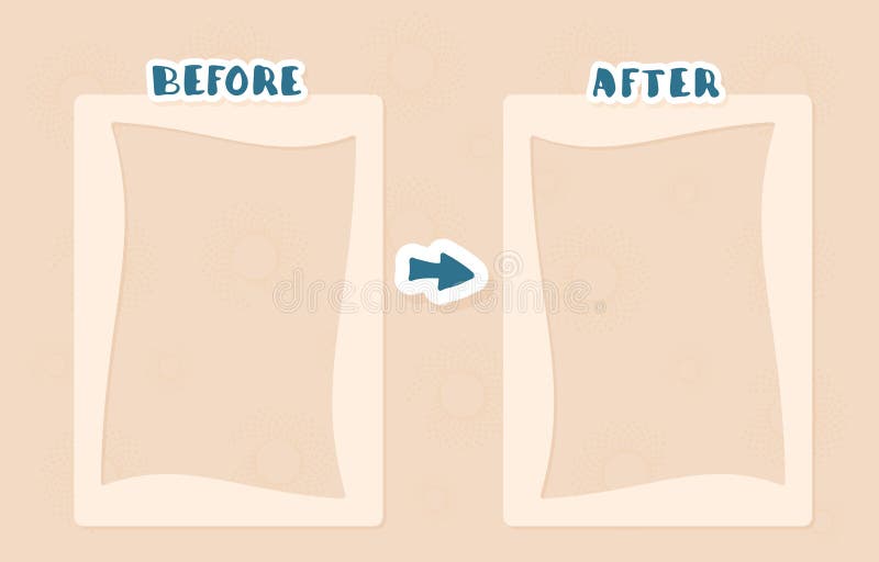 Before and after Template. Comparison Background for Graphic Design ...
