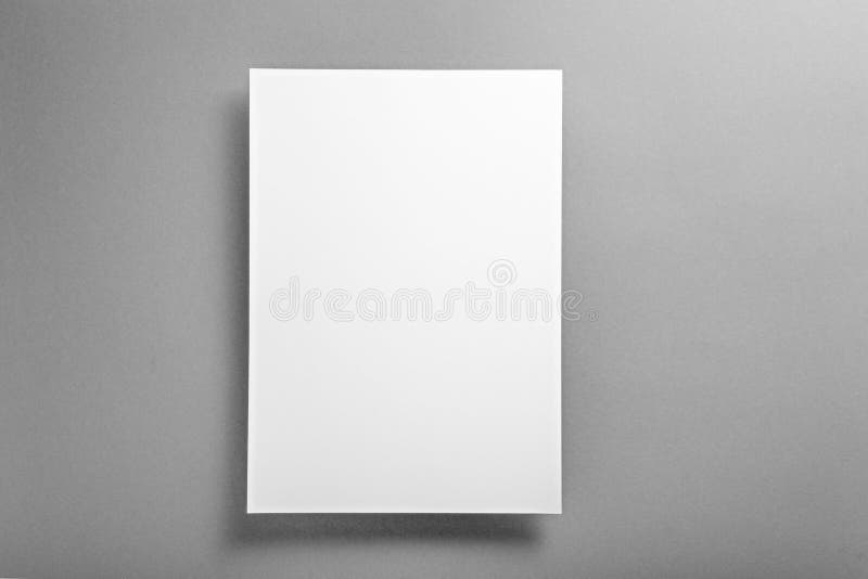 Template Concept, White Blank Layout on Ultimate Gray Background Stock ...