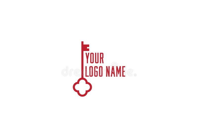 Template Creative Logo Key stock vector. Illustration of property ...