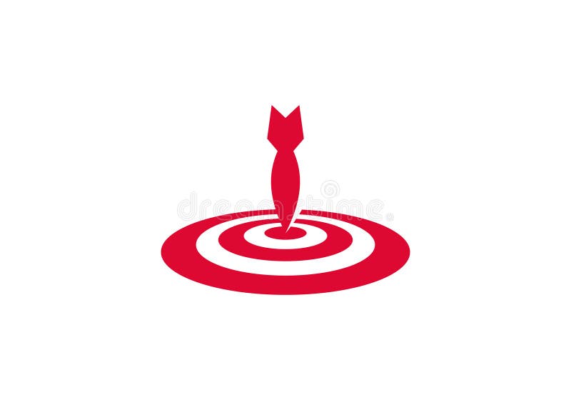 Template Creative Logo Target and Arrow Minimalist Stock Vector ...