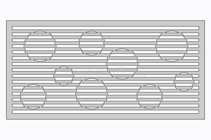 Template for Cutting. Circle Line Pattern. Laser Cut. Ratio 1:2 Stock ...