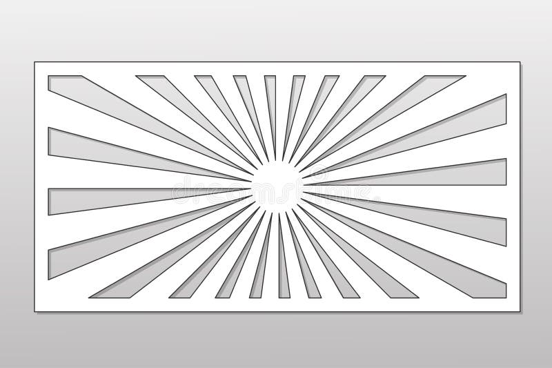Template for Cutting. Line, Geometrical Pattern. Laser Cut. Ratio 1:2 ...