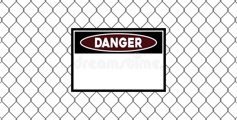 Template Danger Warning Sign with Blank Space Stock Illustration ...