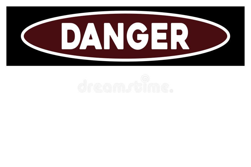 Template Danger Warning Sign Stock Illustration - Illustration of ...
